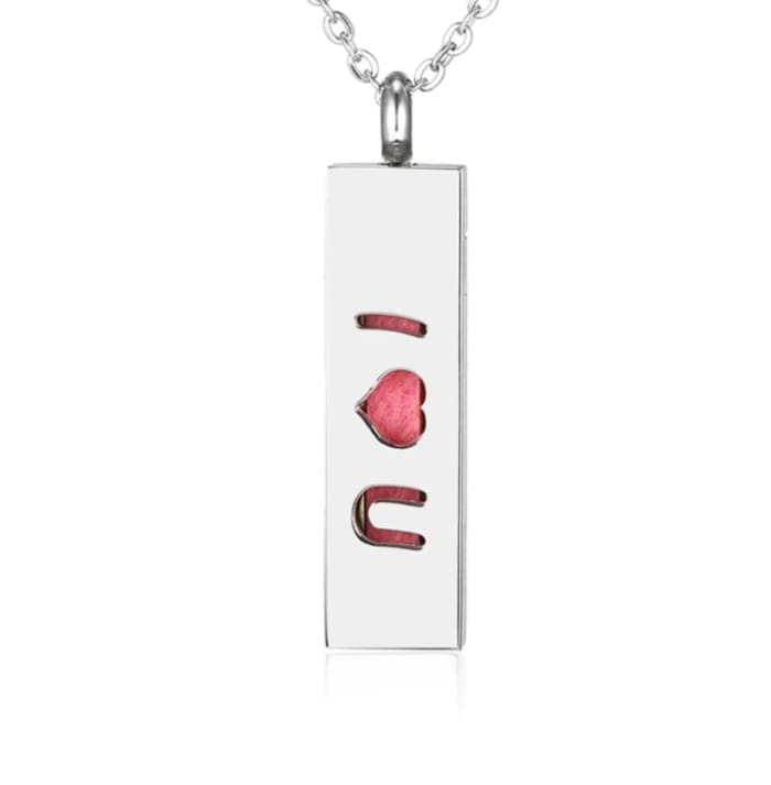 I Heart You Diffuser Necklace With Variety Pack Color Felts - FuzeBody.com